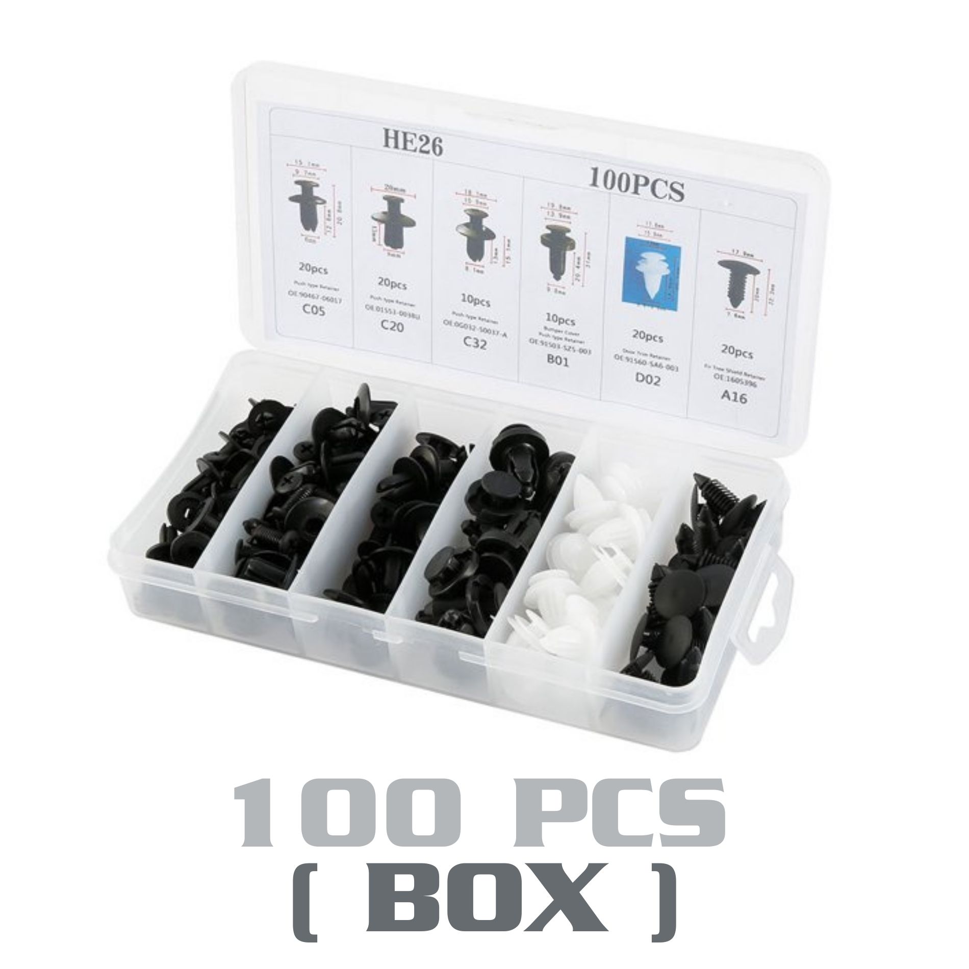 100 / 105 / 415 / 900 pcs Car Clip Car Fastener Car Bumper Clips Door ...