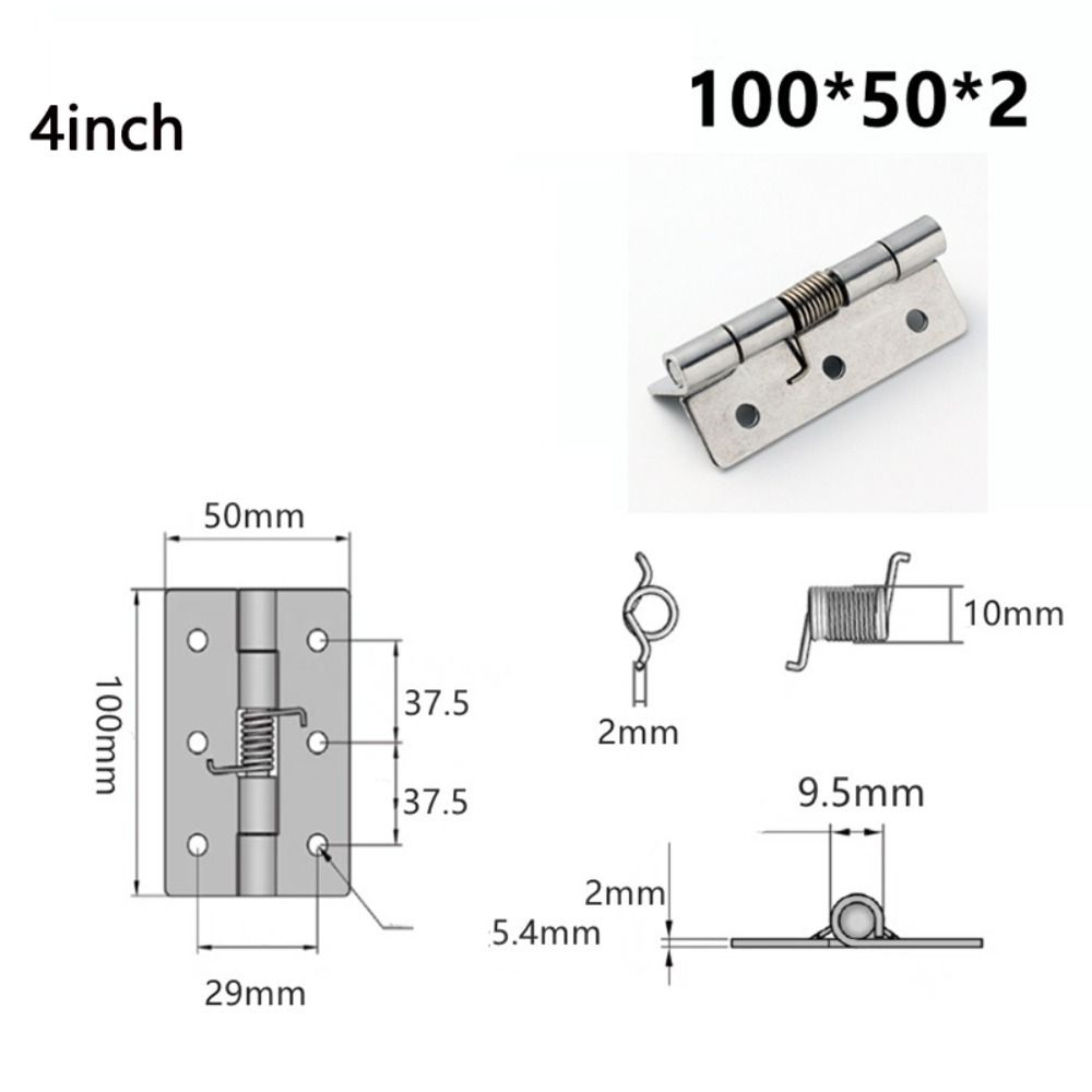 Durable Automatic Door Hinge Hydraulic Buffer Stainless Steel Self ...