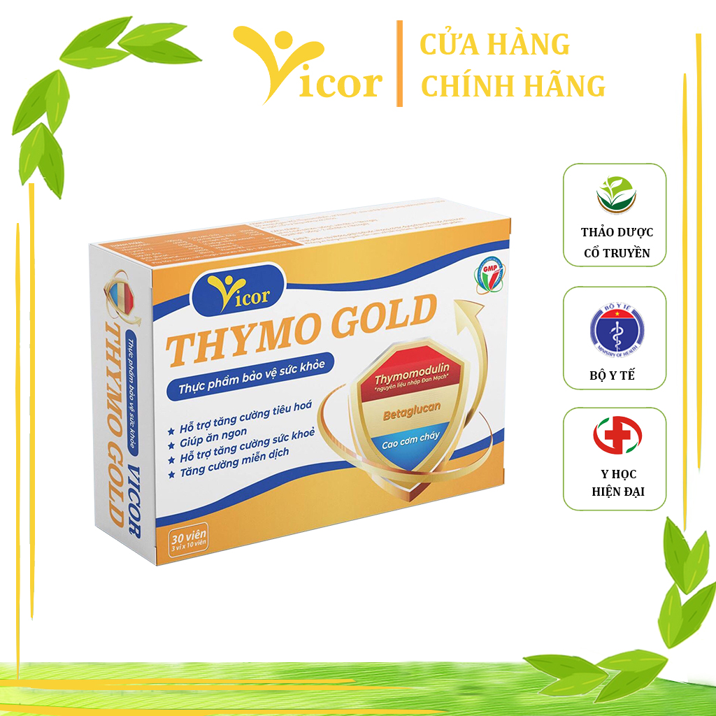 Tăng cường sức khỏe THYMO GOLD VICOR - Giúp bổ sung L-Lysine HCI ...