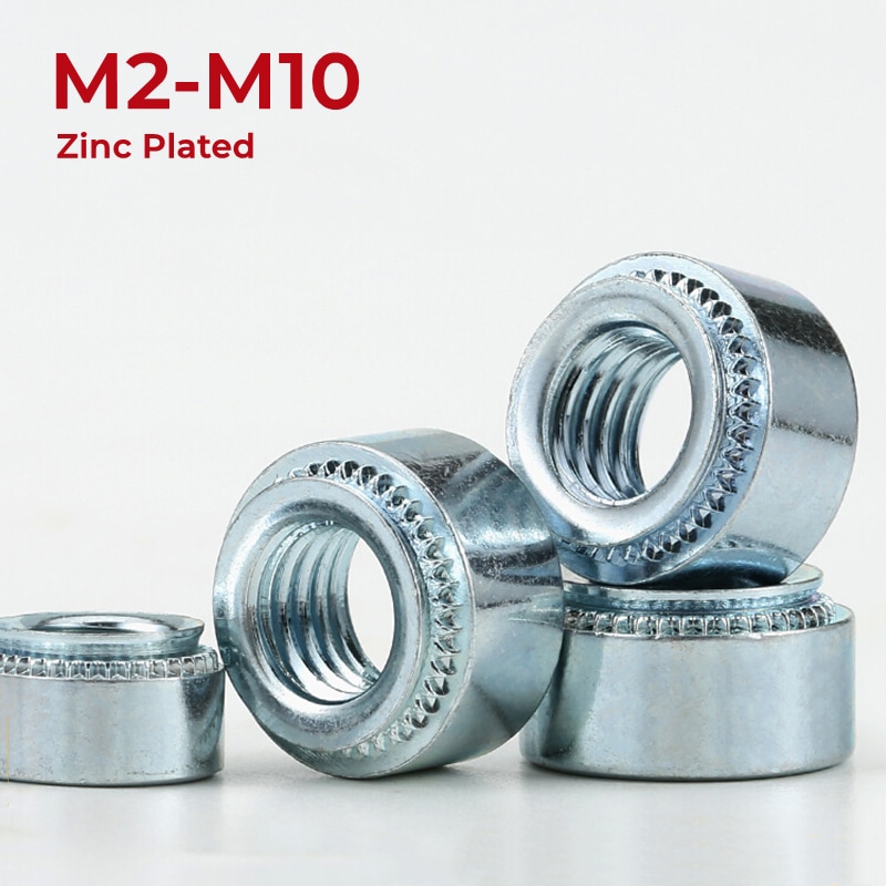 M2 M2.5 M3 M4 M5 M6 M8 M10 Zinc Plated Carbon Steel Pressure Riveting ...