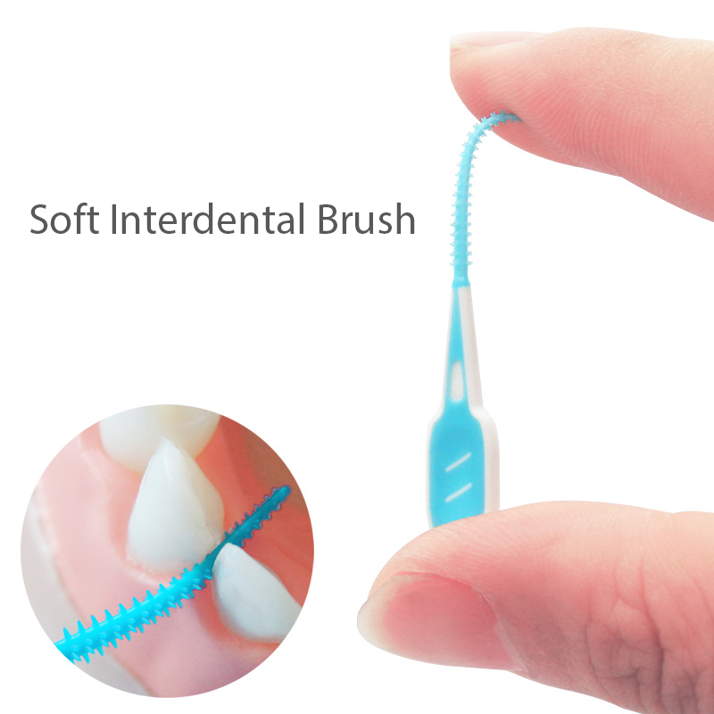 NEW 【Unique features】16 Pcs Adults Inter Brush Between Teeth brush pick ...