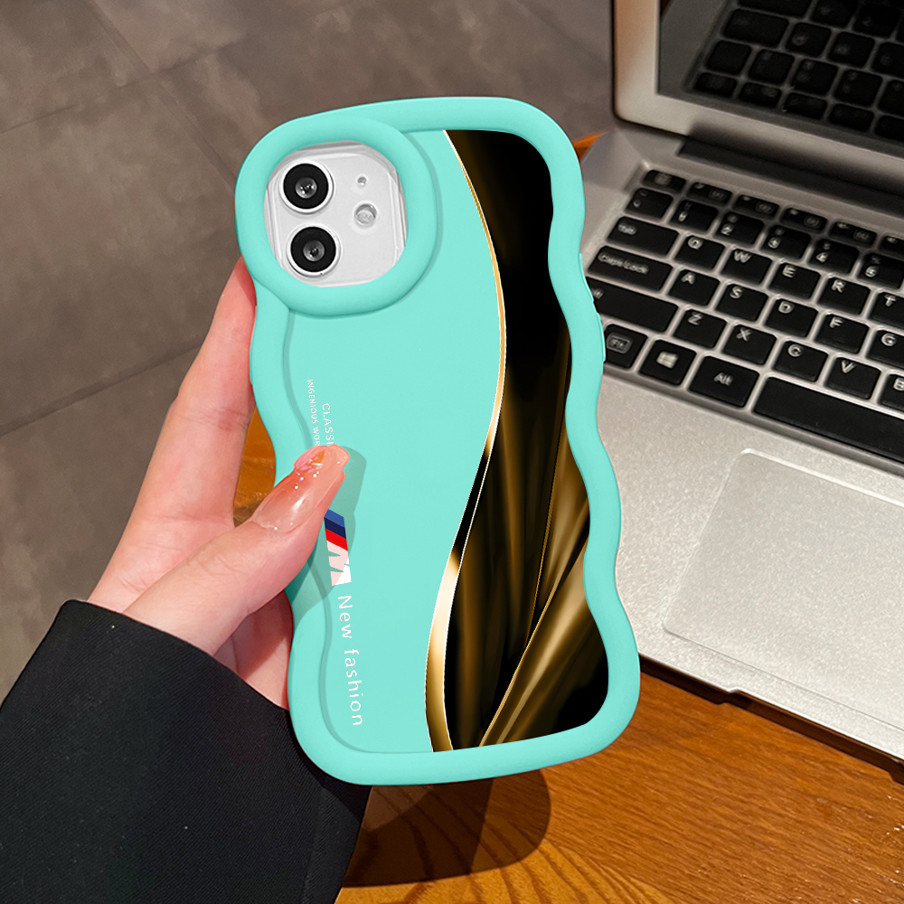 UCUC for OPPO A58 4G Back Cover Auto Golden Line Creative Candy Color ...