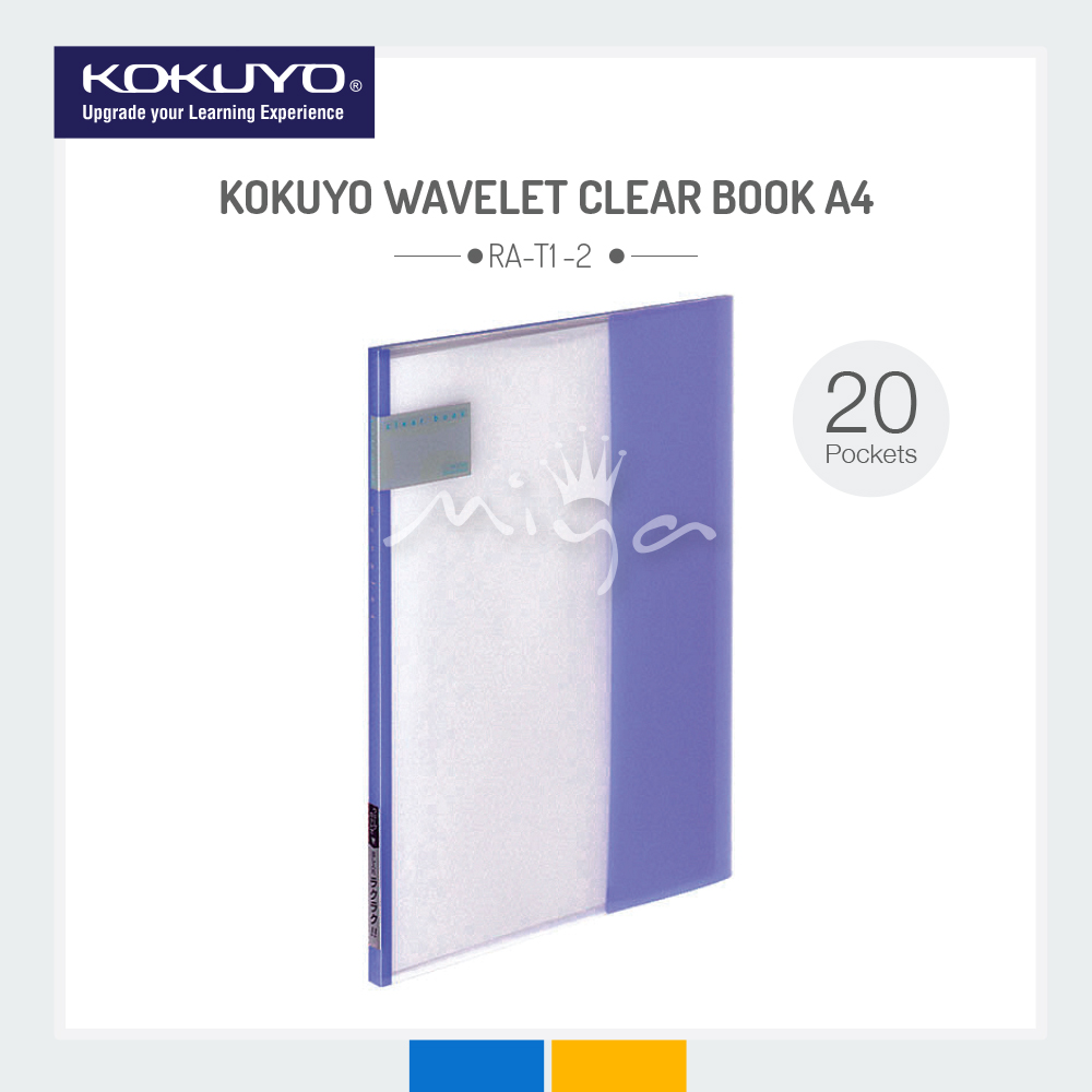 Kokuyo Wavelet Clear Book File A4-S - 20 Pockets | Lazada