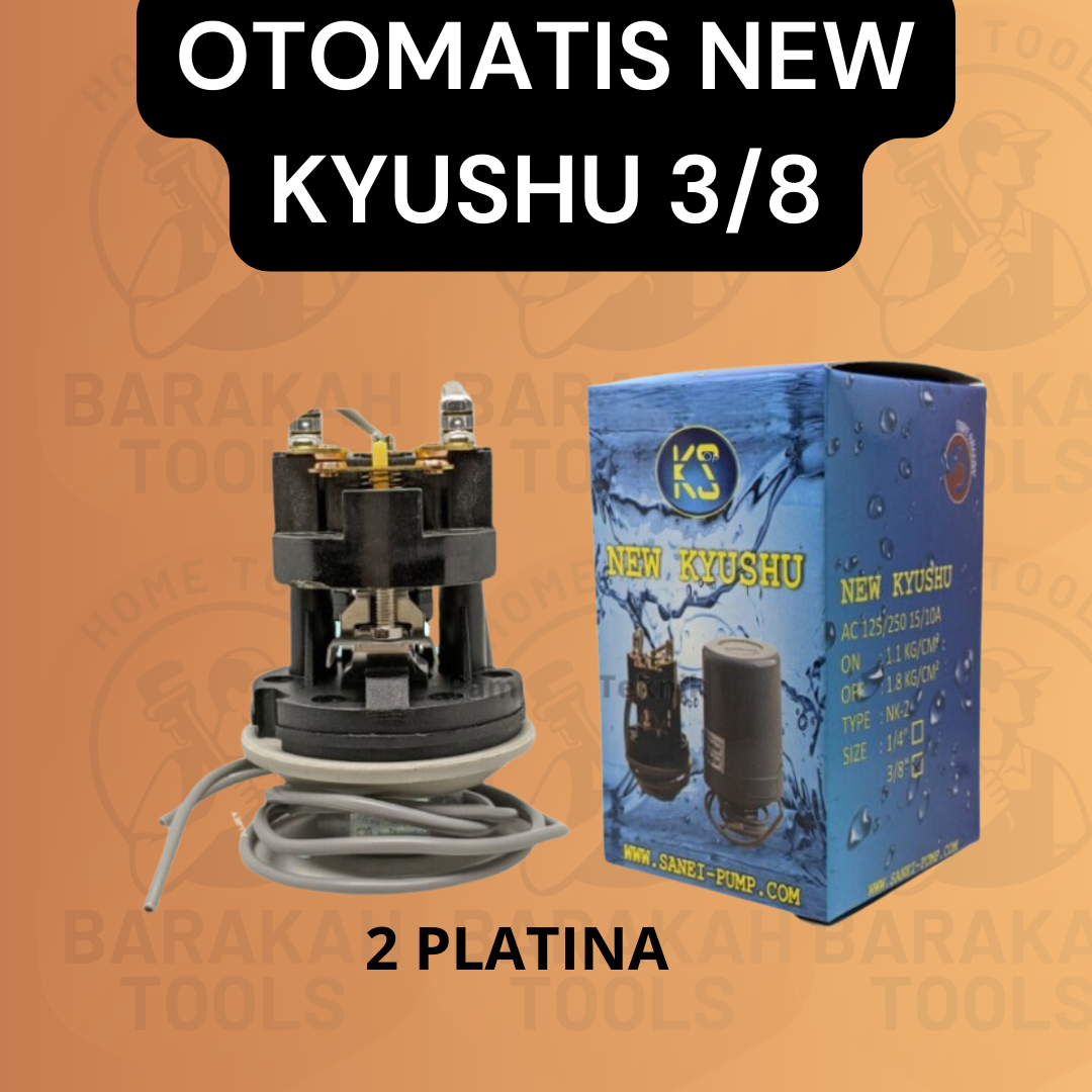 OTOMATIS / PRESSURE SWITCH NEW KYUSHU 3/8" SAN-EI Lubang Besar 2 PLAT ...