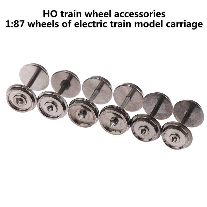 2pcs HO Scale 1:87 36'' Metal Wheels for Model Train DC wheel set C8724 ...