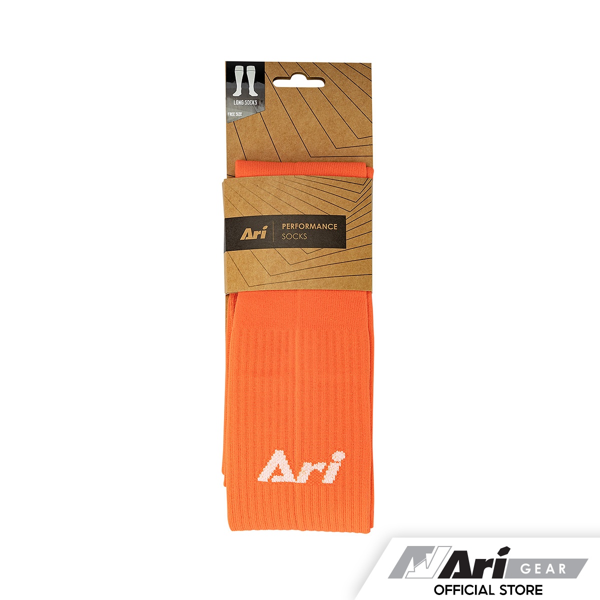 ARI LONG SOCKS - FANTA ORANGE ถุงเท้า อาริ ยาว สีส้ม - Ari Gear - ThaiPick