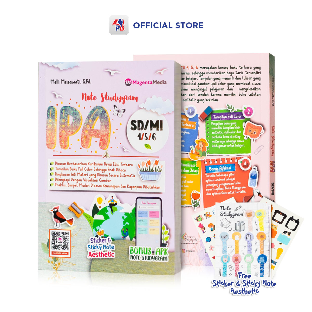 Buku Pelajaran SD Note Studygram IPA SD Rumus SD Kelas 4 5 6 Bonus ...