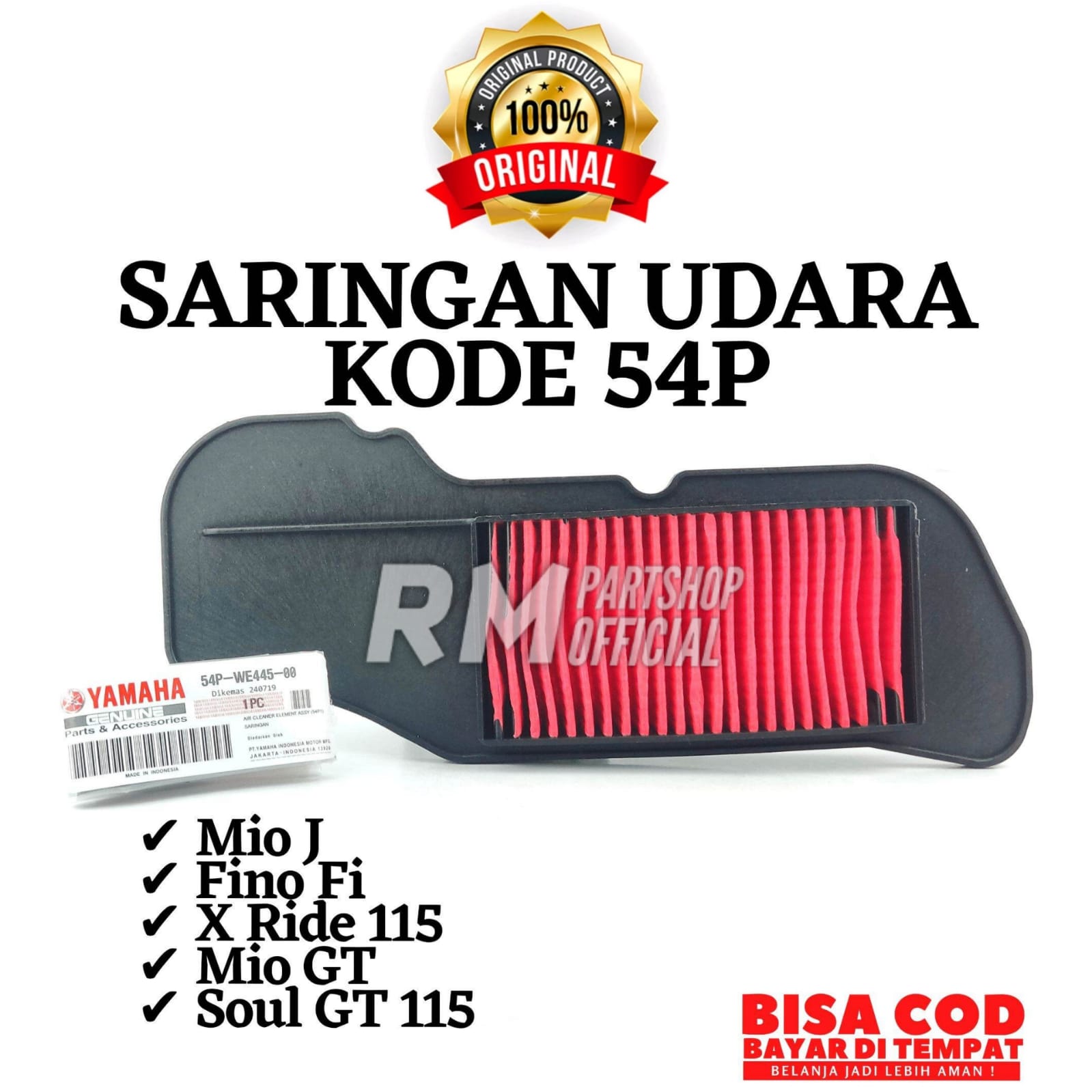 busa filter saringan udara Mio j Mio GT soul GT Fino fi X-Ride 115cc ...