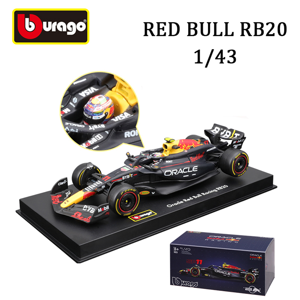 Bburago 1:43 F1 Formula 2024 Racing Toy Ferrari SF24 Red Bull RB20 ...