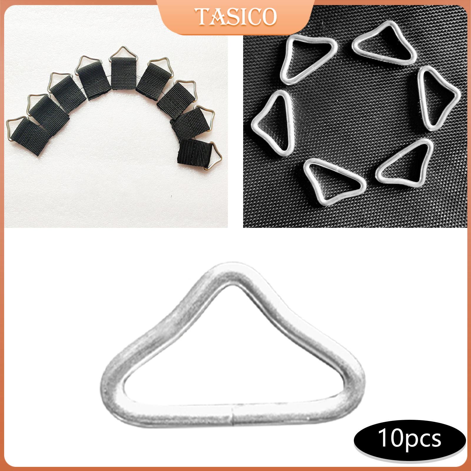 Tasico 10Pcs Triangle Buckle Spring Buckles with Webbings for Kids ...