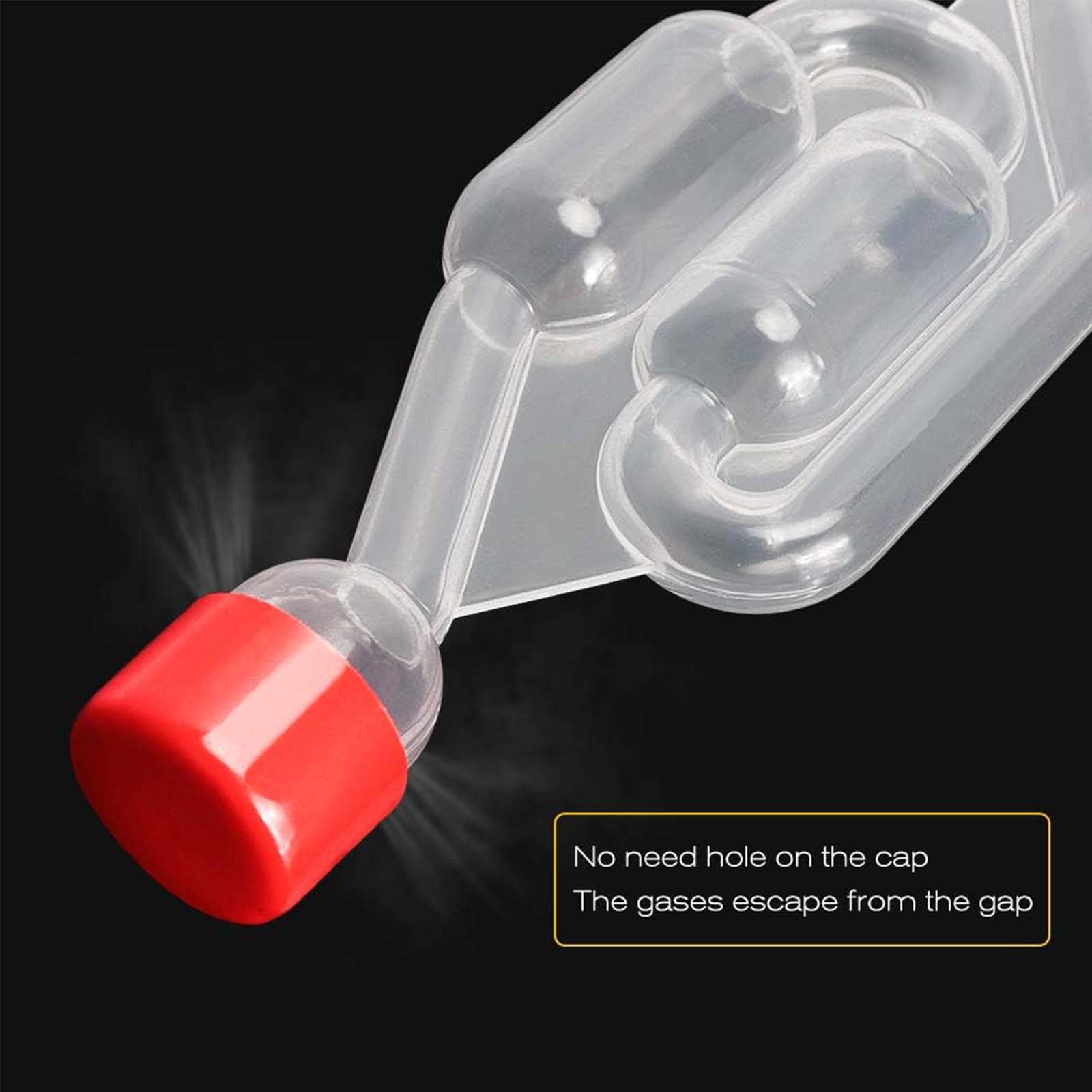 Fermentation Airlock S Type Twin Bubble Airlock with Grommets for BPA ...