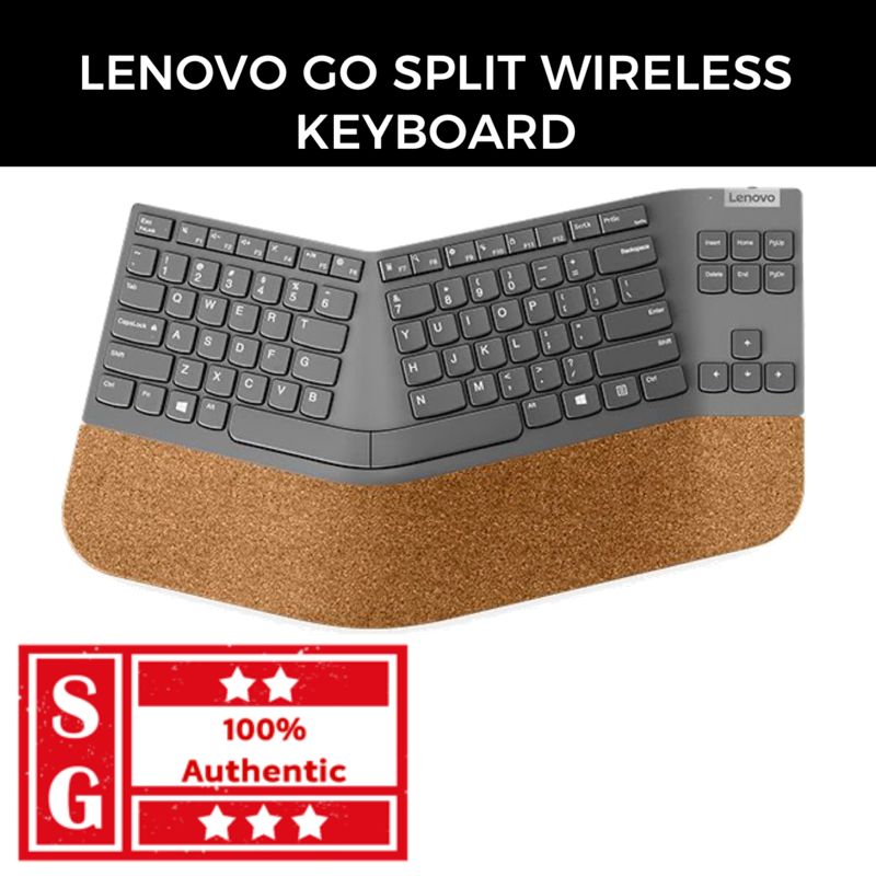 Lenovo Go Wireless Split Keyboard | Lenovo | Keyboard | Wireless Split ...