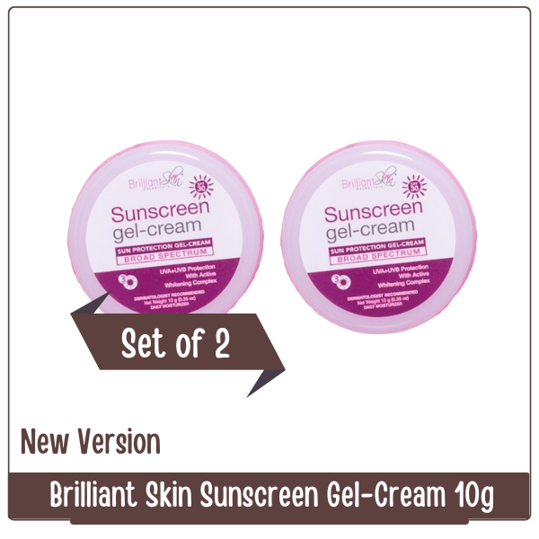 Brilliant Skin Sunblock Sunscreen Gel Cream SPF30 Set of 2 | Lazada PH