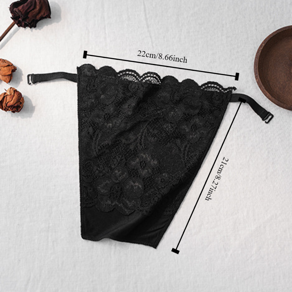 Invisible Flower Strapless Insert Wrapped Chest Mesh Clip on Bralette ...