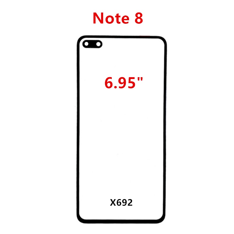 Front Glass Screen For Infinix Note 8 8i 7 Lite X683 X656 X690 X692 ...