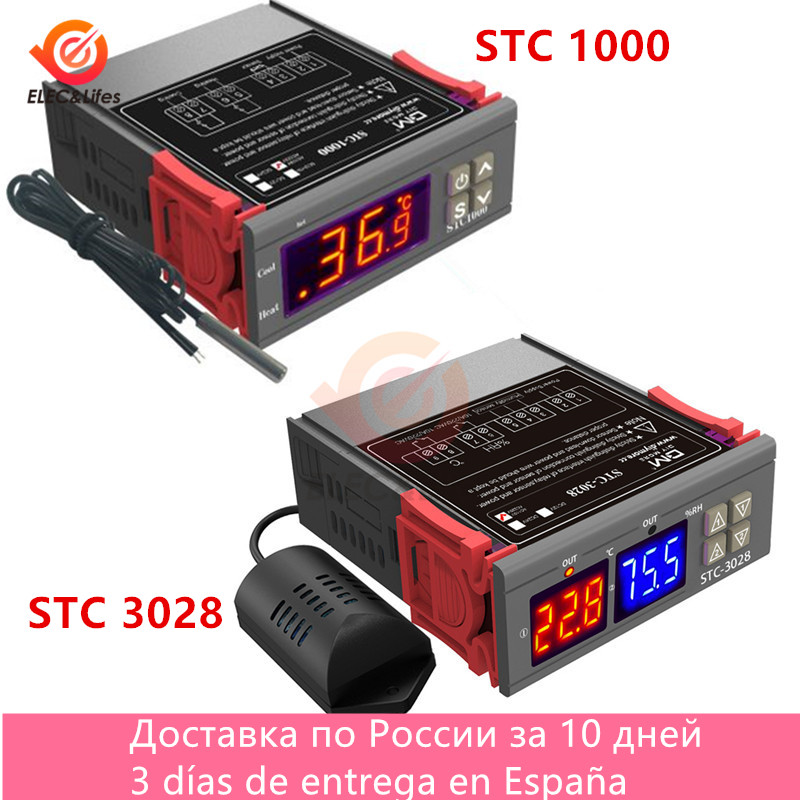 Stc 1000 Stc 3028 Digital Temperature Controller Stc-1000 Stc-3028 Thermoregulator Heating ...