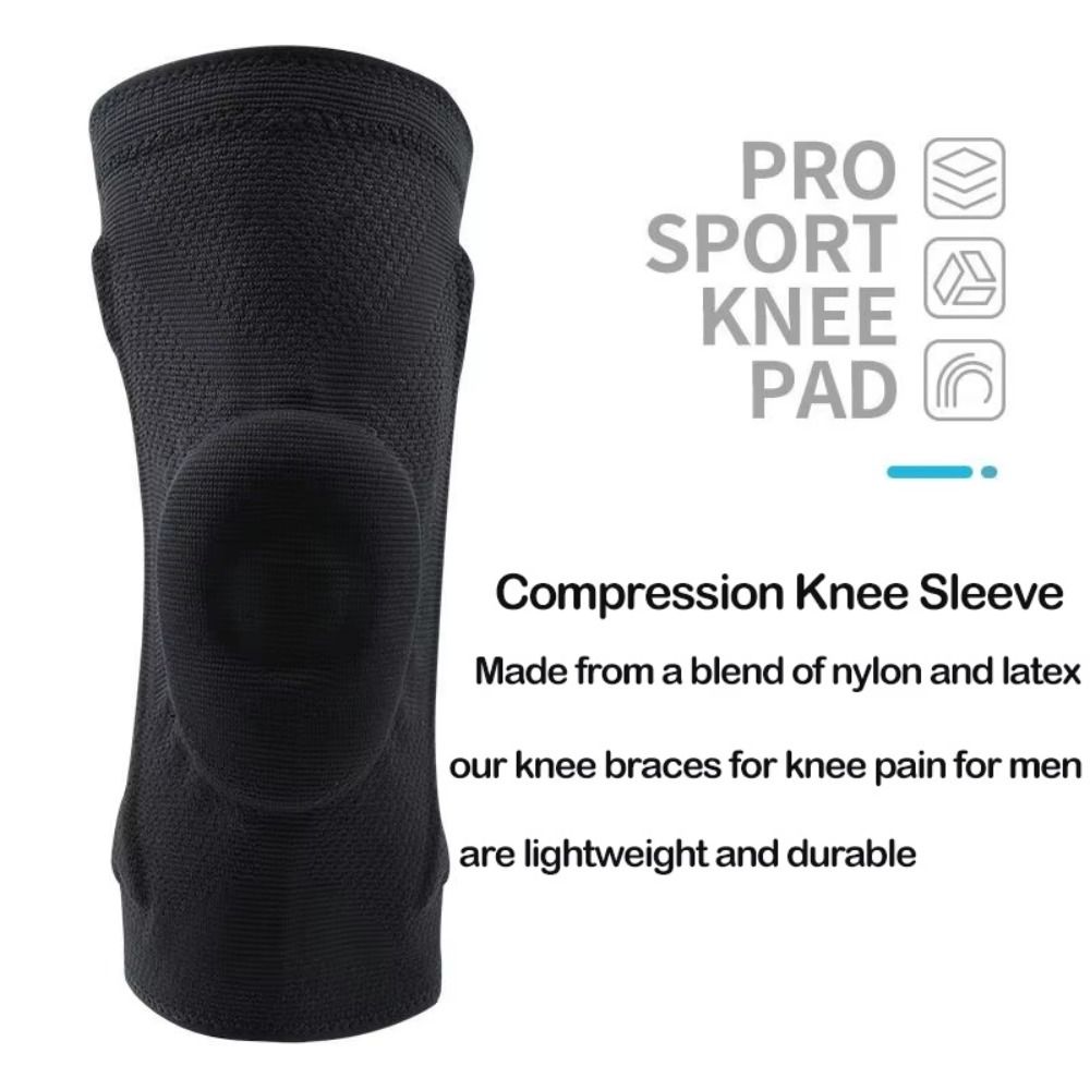 Compression Knee Brace Silicone Spring Side Stabilizers Knee Sleeve ...