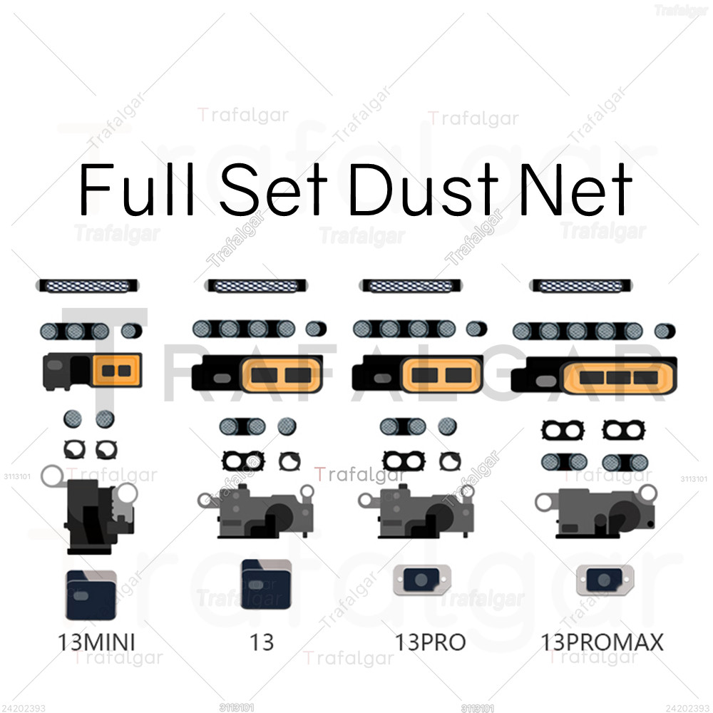 Full Set Dust Net LoudSpeaker Mic Mesh for iPhone 13 Pro MAX 13 mini ...