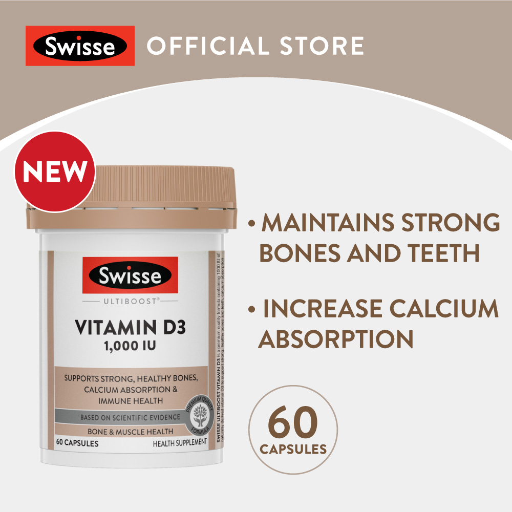 Swisse Ultiboost Vitamin D3 60 Caps | Lazada Singapore