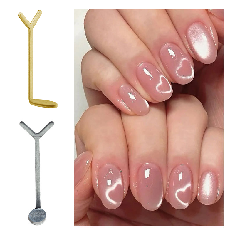 Gold/Silver Y-shaped Nail Magnet Stick Wire Tools For Creating Heart ...