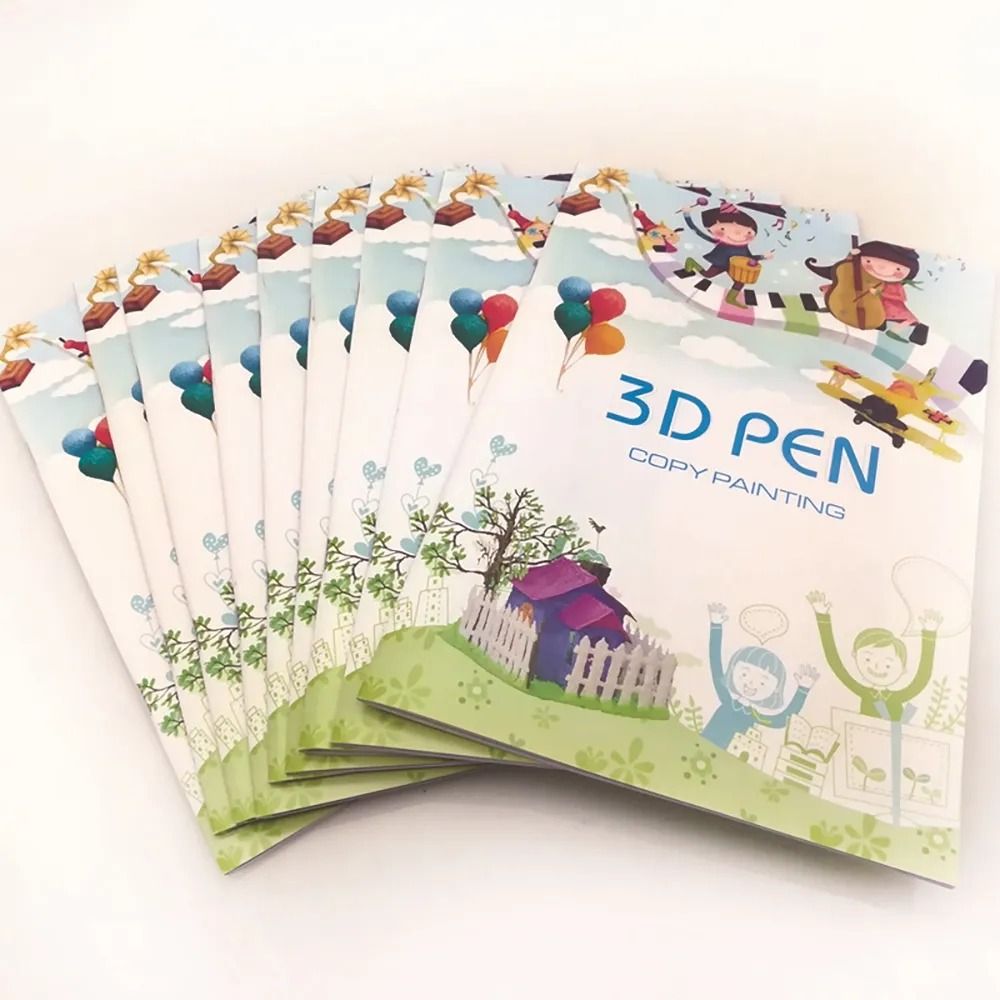 Funny 22/40 Patterns 3D Printing Pen Drawing Book Clear Plate Painting ...