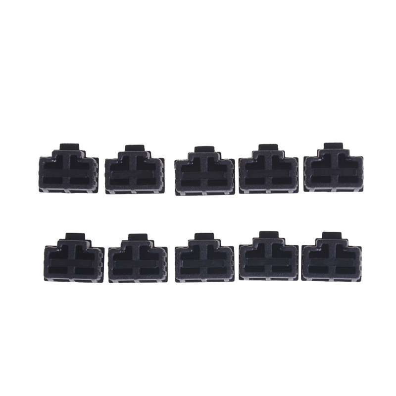 10Pcs Black Ethernet Hub Port RJ45 Anti Dust Cover Cap Protector Plug ...