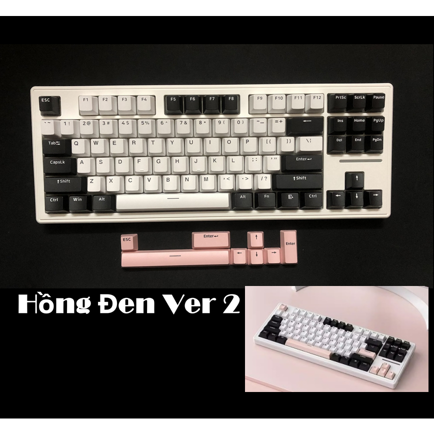 Bàn phím cơ không dây Xinmeng M87 pro version 2 - Hotswap 5 pin - Mạch xuôi - Led RGB với 3 chế ...