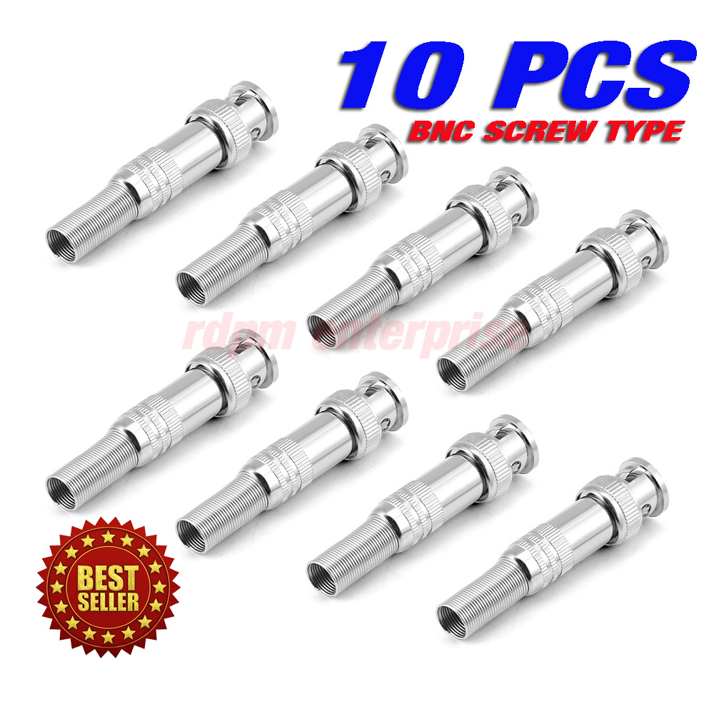 RG6 BNC CONNECTOR SCREW TYPE (10) PCS for CCTV Camera Wirings | Lazada PH