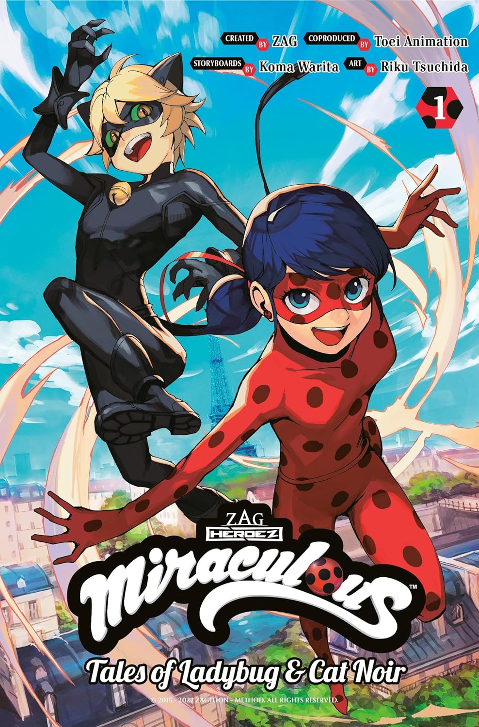 หนังสืออังกฤษใหม่ Miraculous Tales of Ladybug Cat Noir (Manga) 1 (Miraculous Tales of Ladybug ...