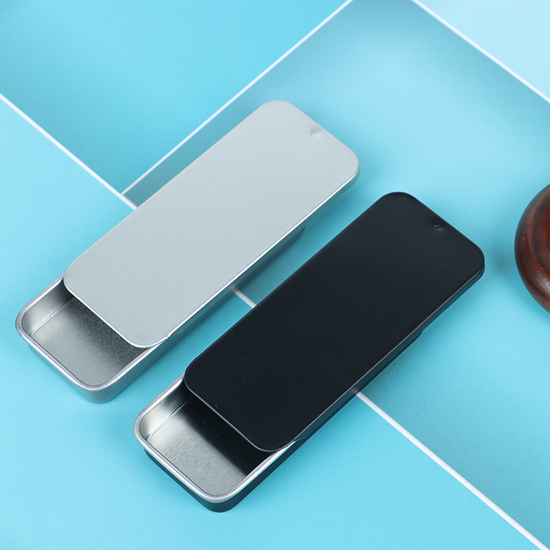 Portable Tin Box Mini Iron Slide Cover Storage Jewelry Pill Cases ...