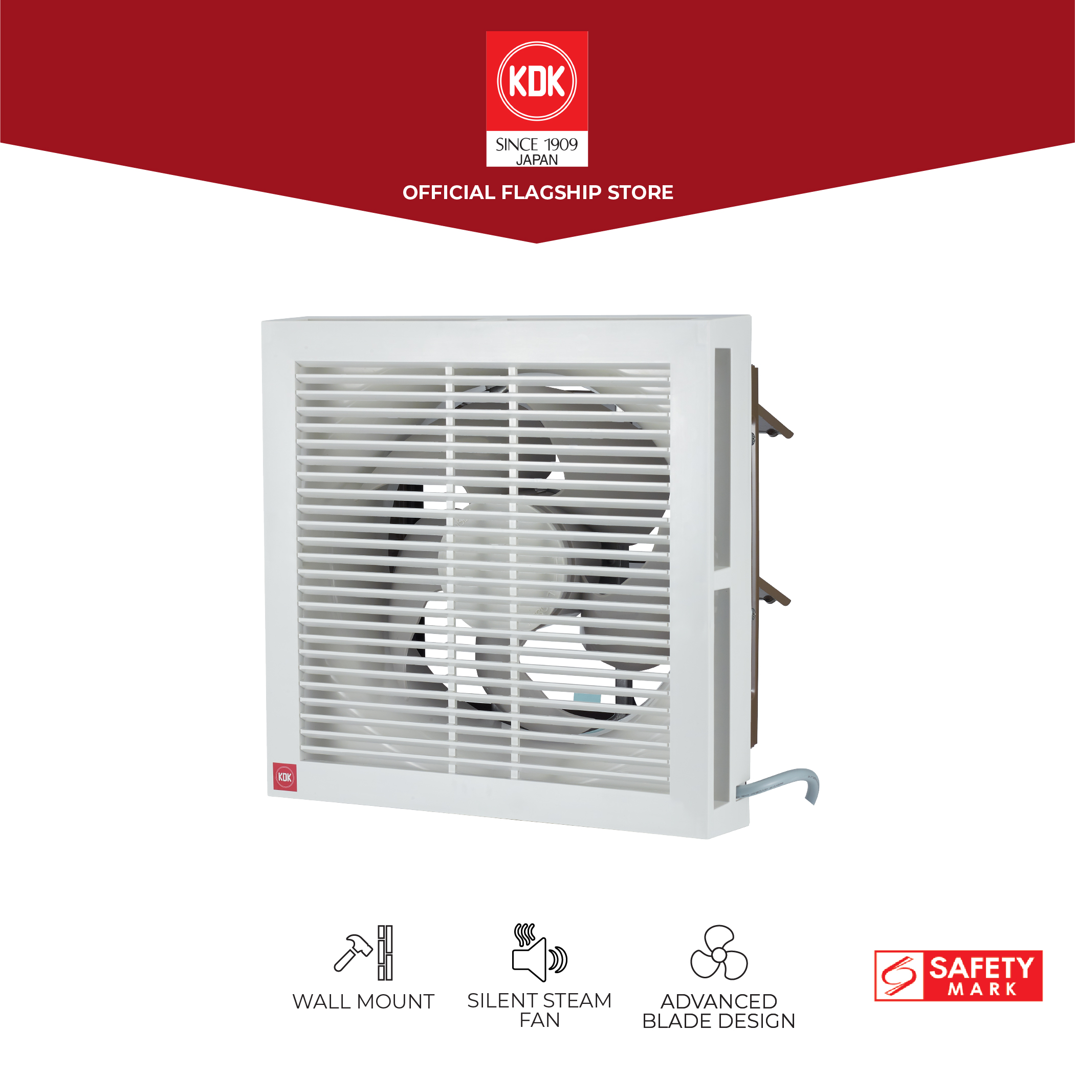 KDK 30ALA Wall Mount Louver Series Ventilating Fan | Lazada Singapore