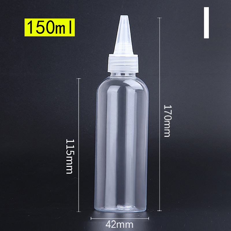 10-200ml Plastic Squeeze Dropper Bottle With Screw Cap Transparent Eyes ...