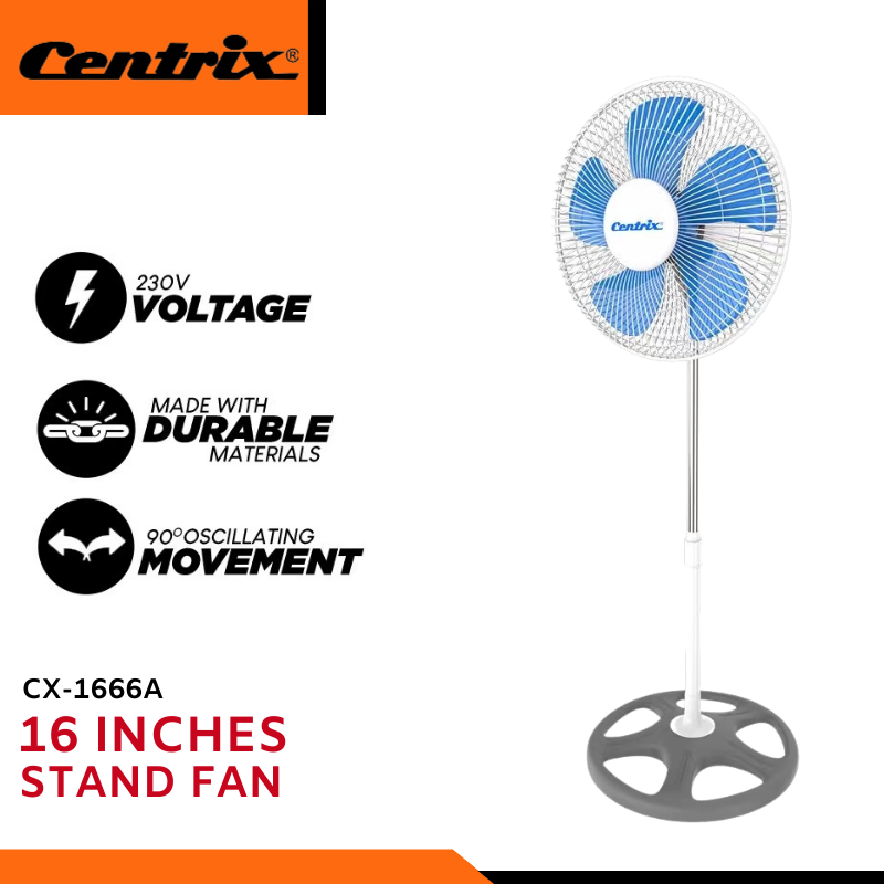 S&A GLASSWARE [1PC] High Quality Buy 1 Take 1 Centrix #1666 Stand Fan ...