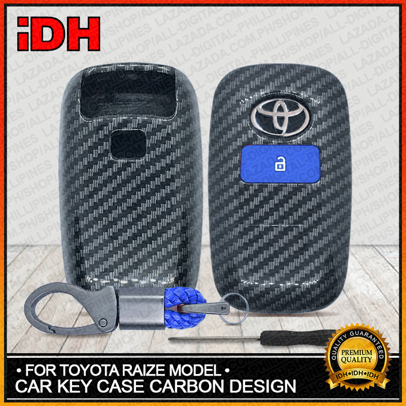 ABS Hard plastic carbon key cover for Toyota Raize Car Key Case Carbon ...