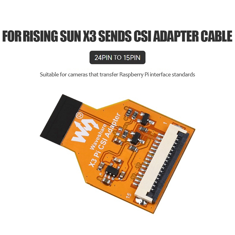 Waveshare X3 Pi CSI Adapter Cable CSI Adapter Connection Cable 24PIN to 15PIN Camera Connection ...