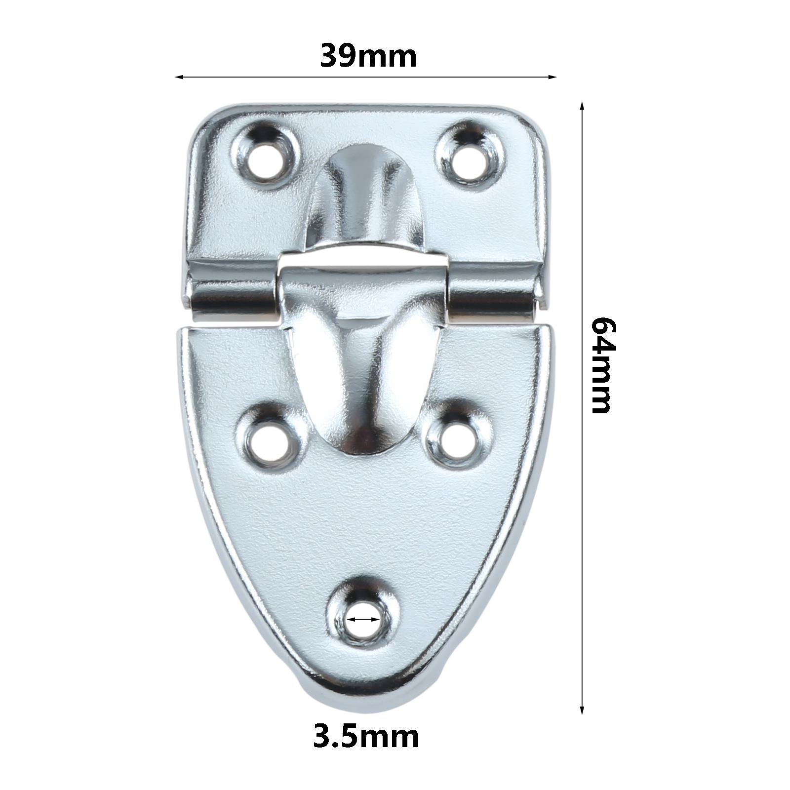 2pcs/lot 5 Holes Decor Cabinet Metal Hinges Luggage Flight Case Folding ...