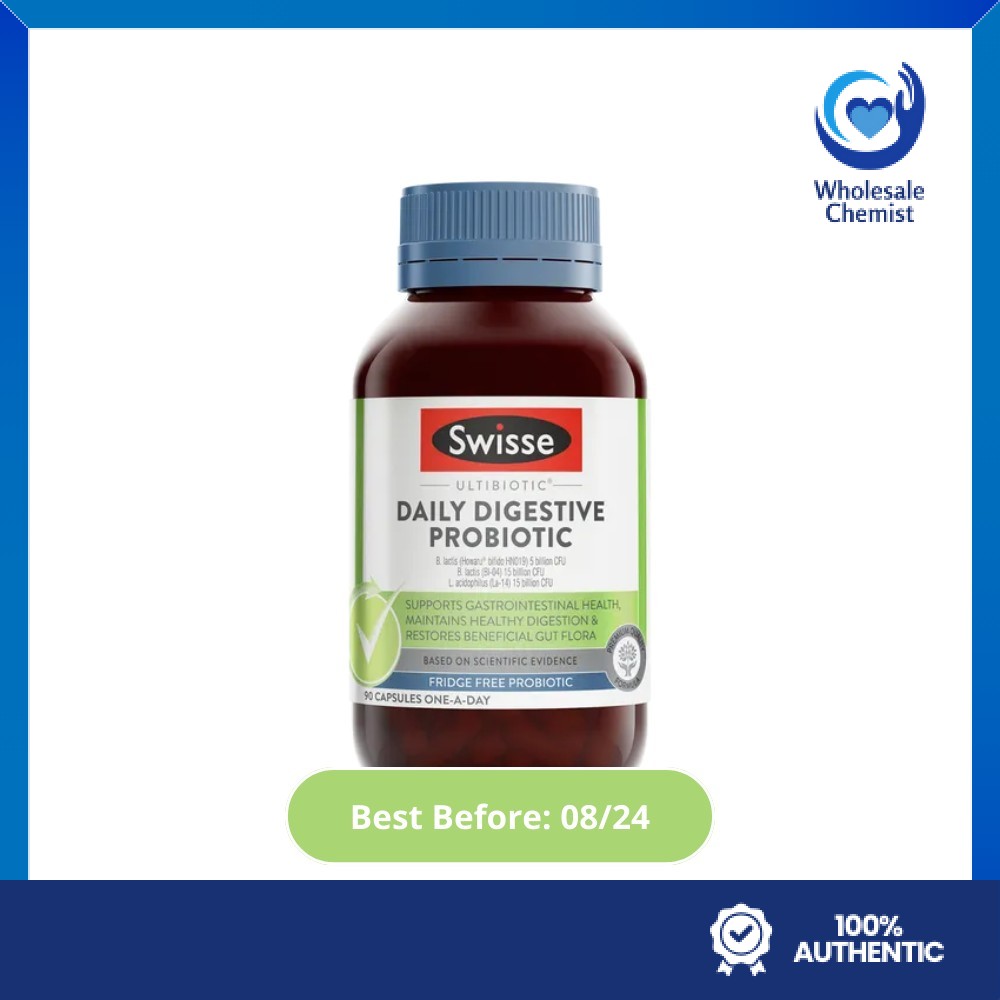 Swisse Ultibiotic Daily Digestive Probiotic (90 Capsules) | Lazada