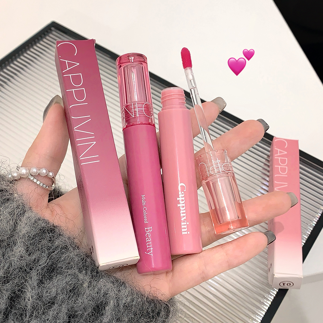 Cappuvini Makeup Juice Lip Glaze Moisturizing Lip Stain Summer Water ...