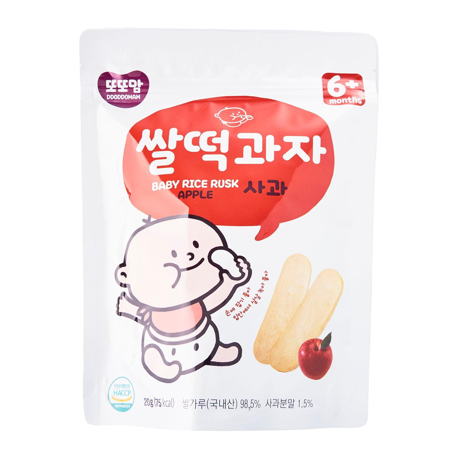 DDODDOMAM Organic Rice Rusk Apple Baby Snack | Lazada Singapore