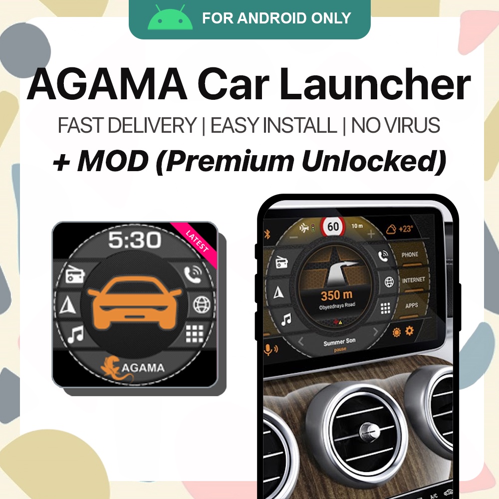 AGAMA Car Launcher Latest 2023 Lifetime Premium Android APP | Auto ...