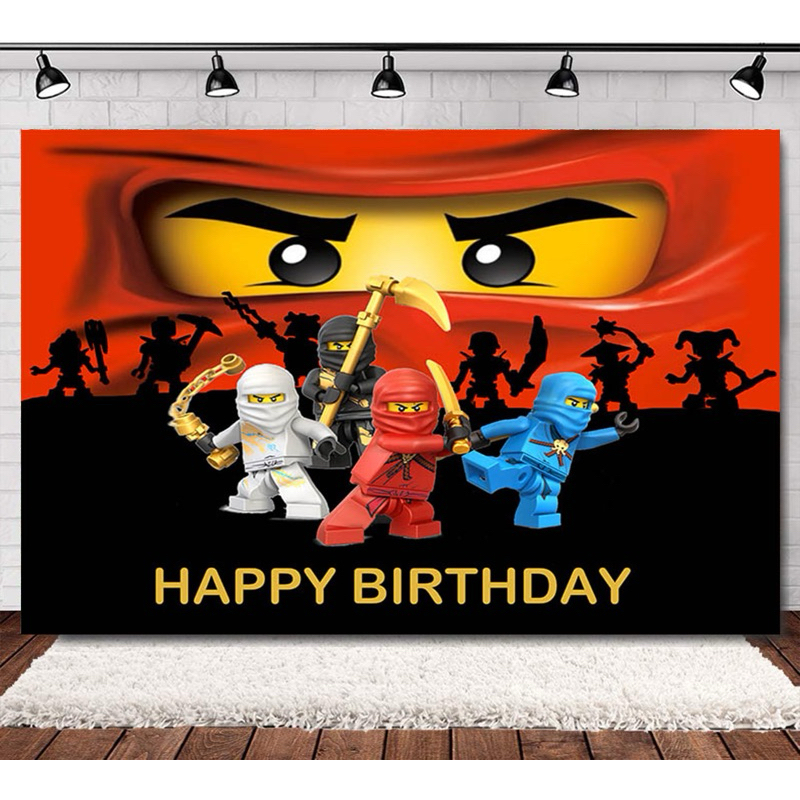 Lego Ninja birthday backdrop / party decorations / background - SG ...