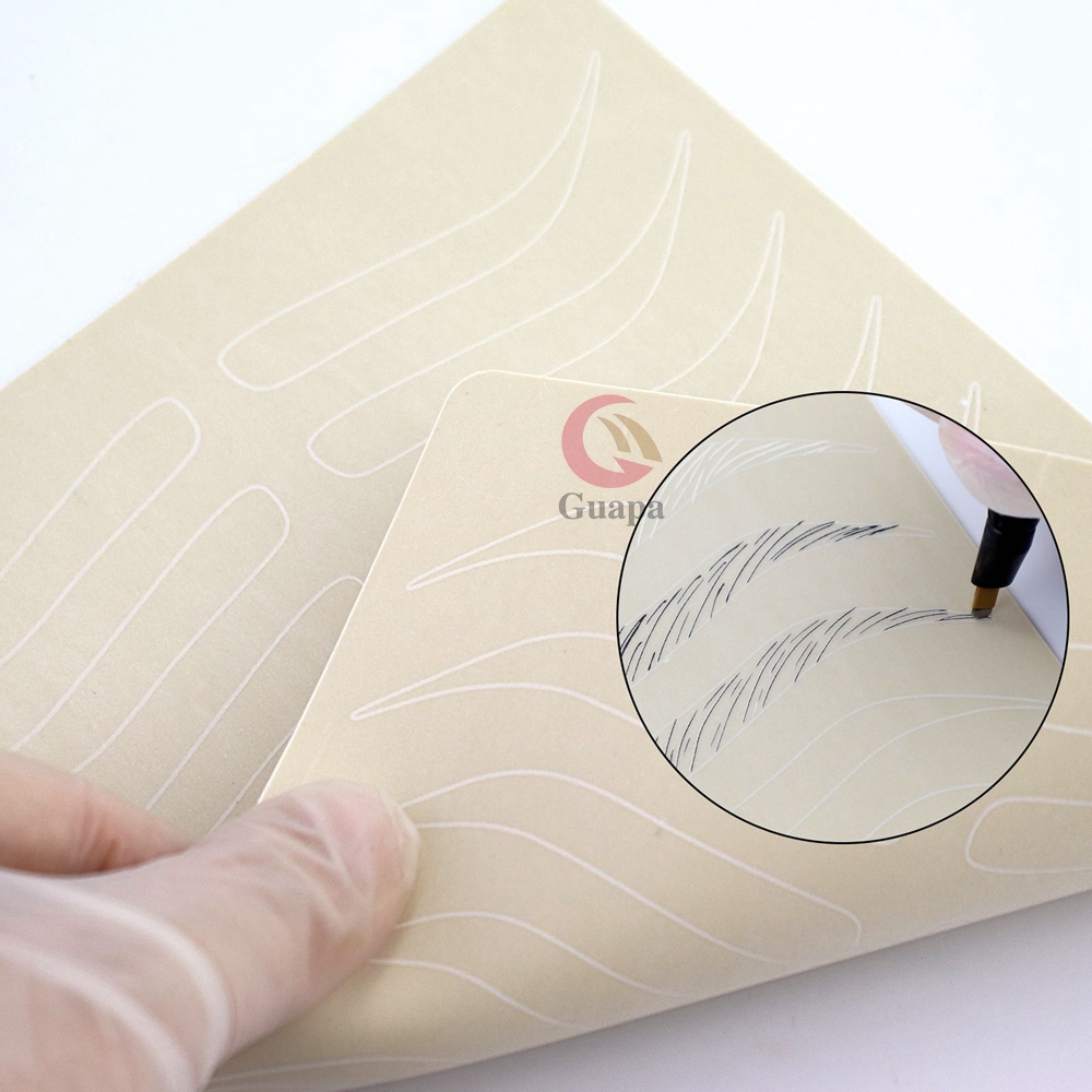 2PCS Sample Test Brows Basic Stroke Microblading Latex No Need Ink Use ...