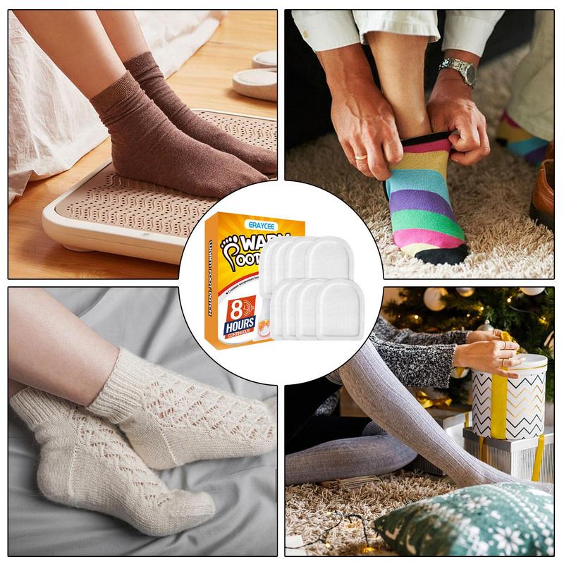 6 Pcs Adhesive Toe Warmers Foot Hand Warmers Winter Warm Foot Patch ...