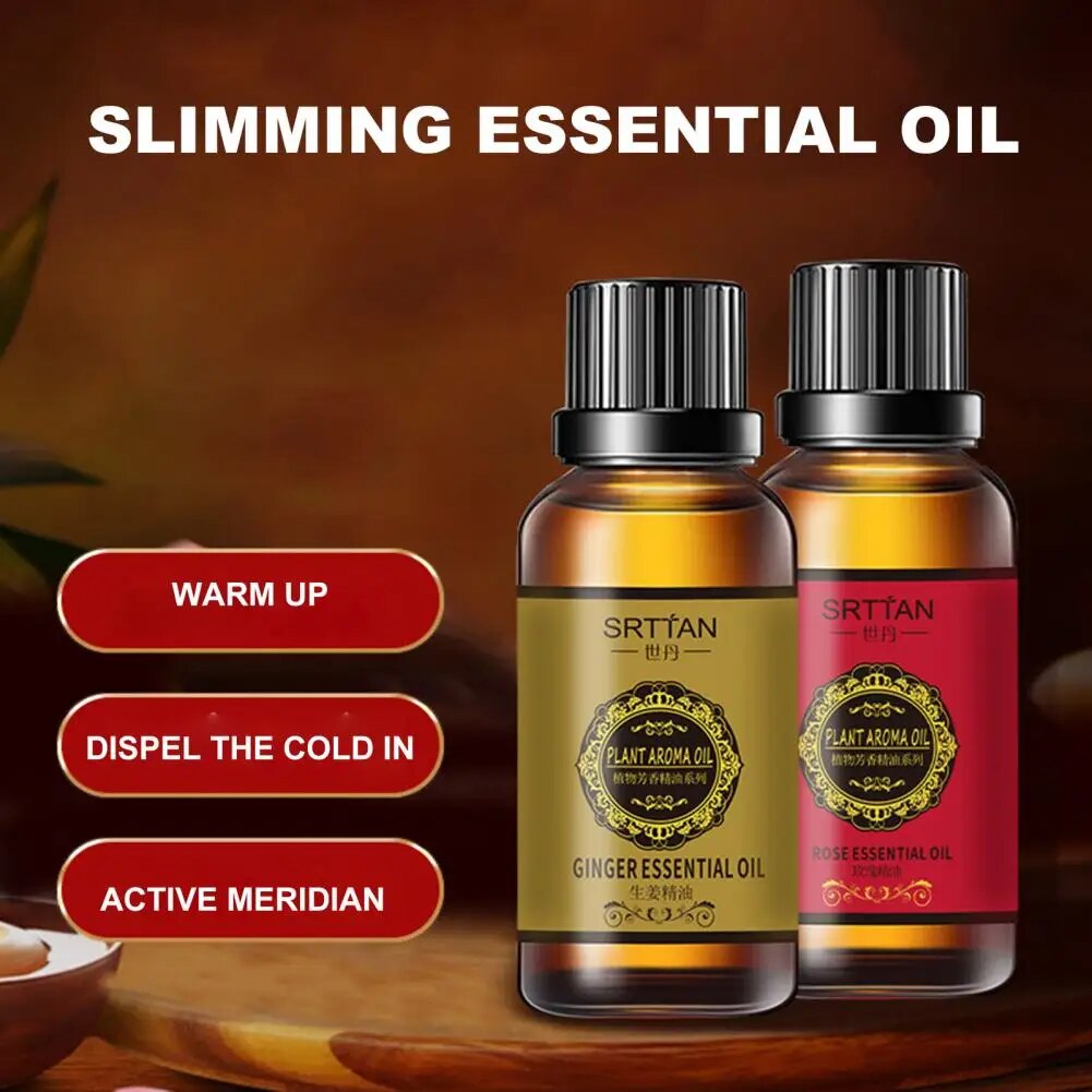 10ml Slimming Essential Oil Quick to Absorb Fat Burning Natural Extract ...