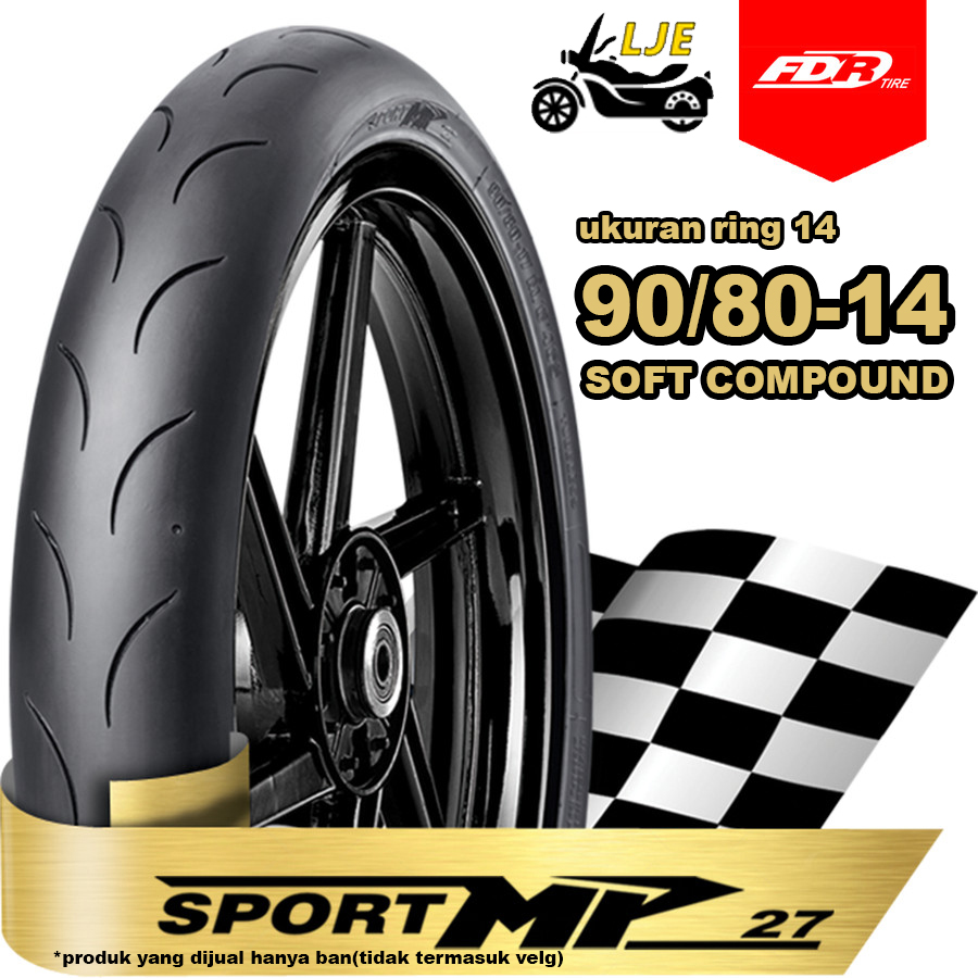 Ban Motor Matic Racing 90/80-14 FDR MP 27 Tubeless Soft Compound - Ban ...