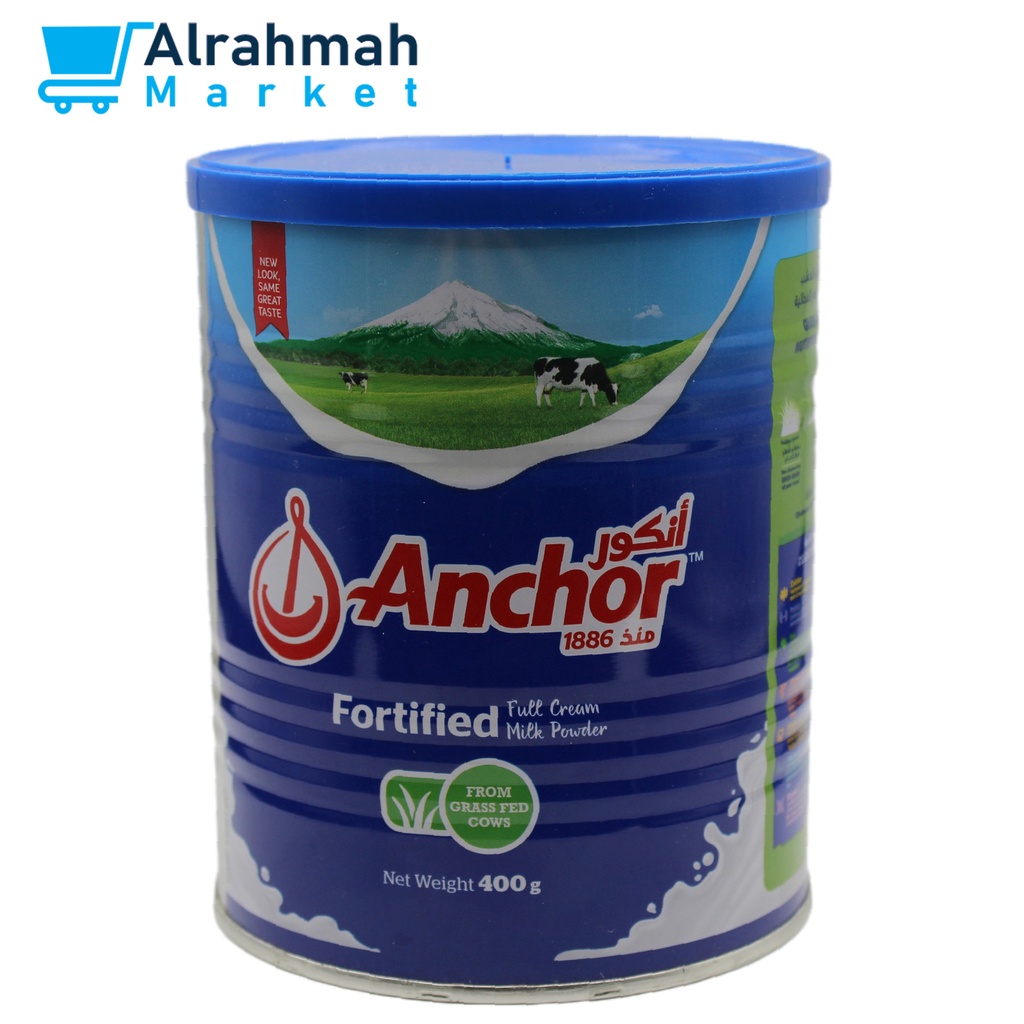 Anchor Fortified Full Cream Milk Powder 900g - 400g انكور حليب مدعم مجفف كامل الدسم | Lazada