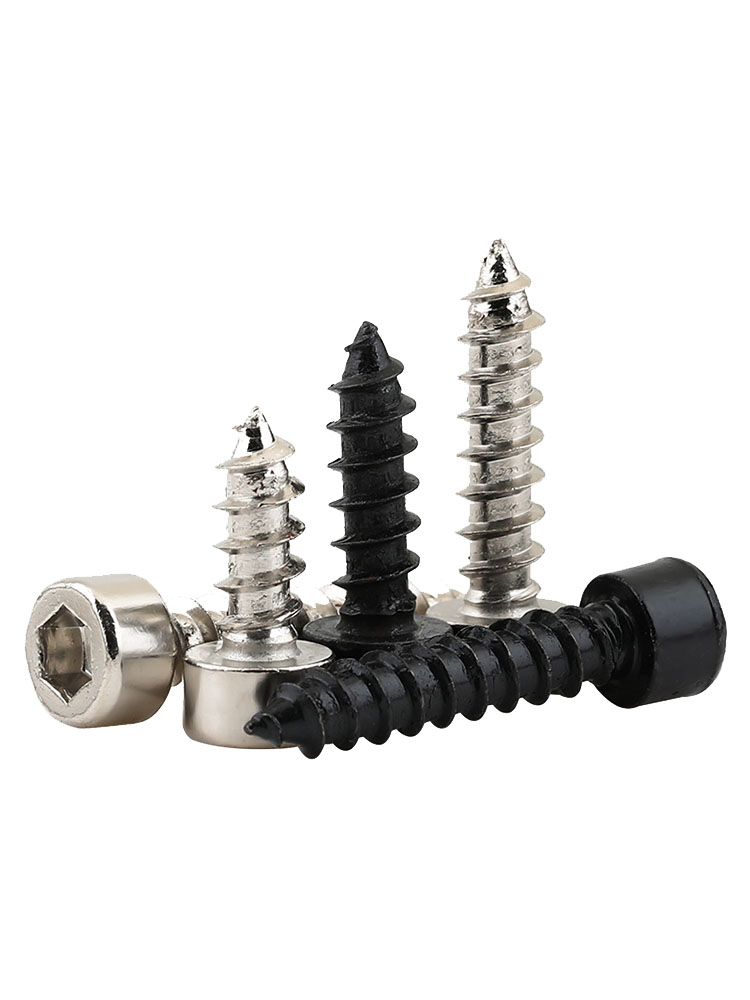 Nickel Plated/black Socket Tapping Screws Cup Hexagon Socket Tapping ...
