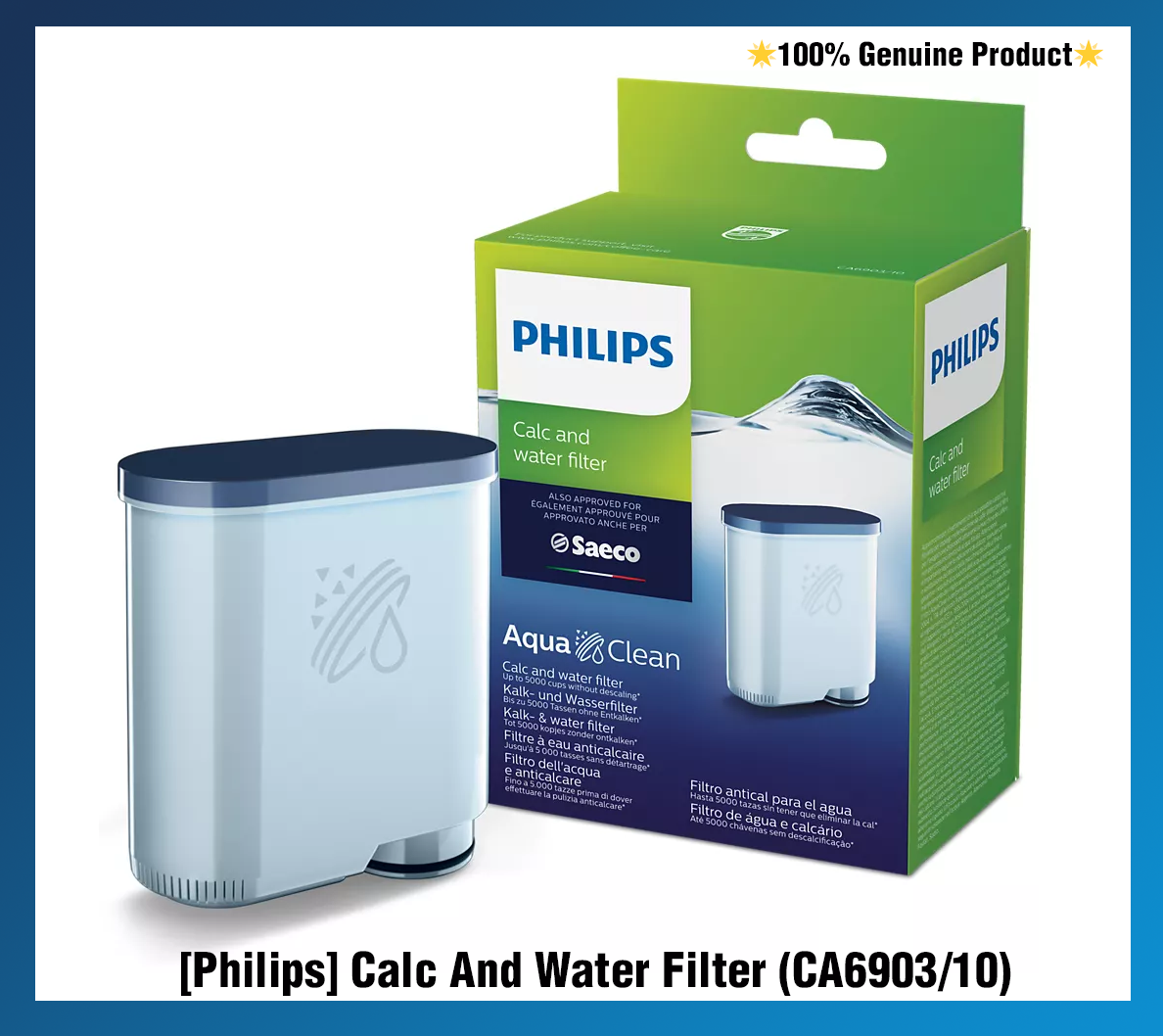 [Philips] Calc And Water Filter (CA6903/10) #AquaClean Water Filter #Philips Coffee machine # ...
