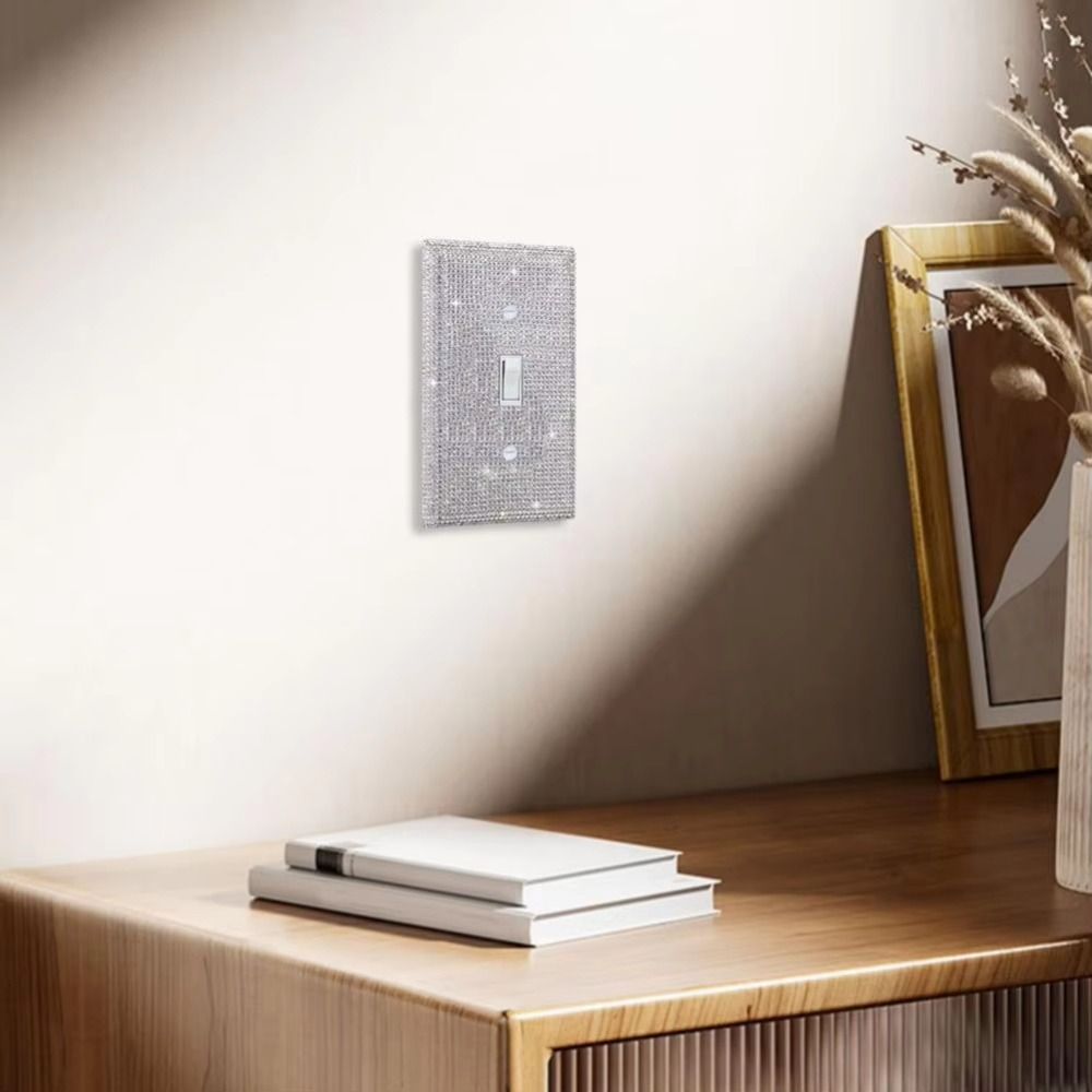 Fashion Sparkling Switch Decorative Cover Flashing Sturdy Wall Panel ...