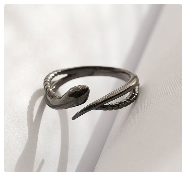 【Hottest Trends】Rope Snake Ring Couple's Ring Female Male Pair of Sigh ...